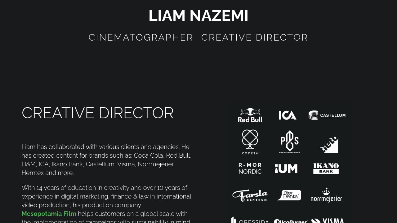 Liam Nazemi - Creative Director